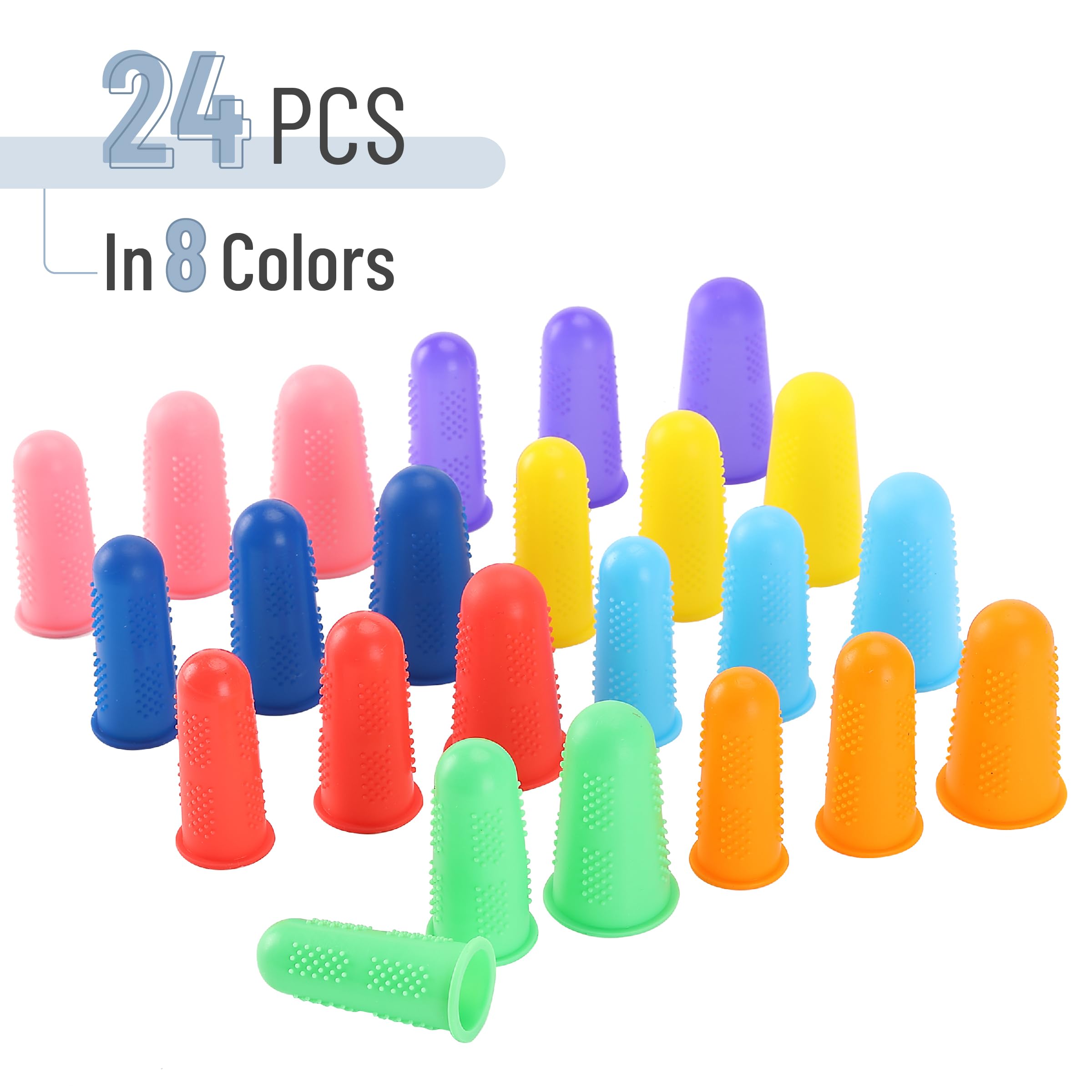 Mr. Pen- Hot Glue Gun Finger Protectors, 24 pcs, Silicone Finger Protectors, Finger Protectors, Finger Protectors for Hot Glue, Silicone Thimble, Hot Glue Finger Protectors, Finger Guard