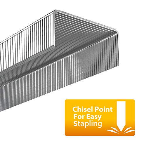 KangBaz 10,000 Staples, 26/6 Standard Staples for Staplers, 1/4 inch Length, 210 per Strip, Jam Free Chisel Point Staples, 10,000 Standard Staples for Stapler