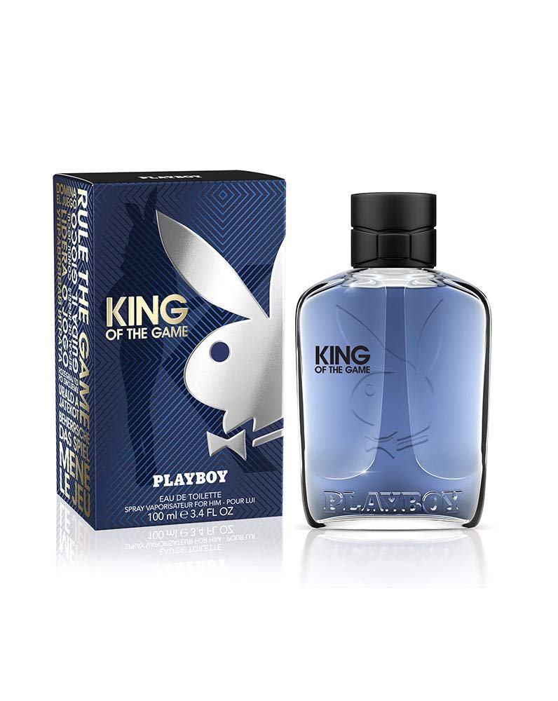 Playboy King of The Game Eau de Toilette Spray for Men, 3.4 Ounce