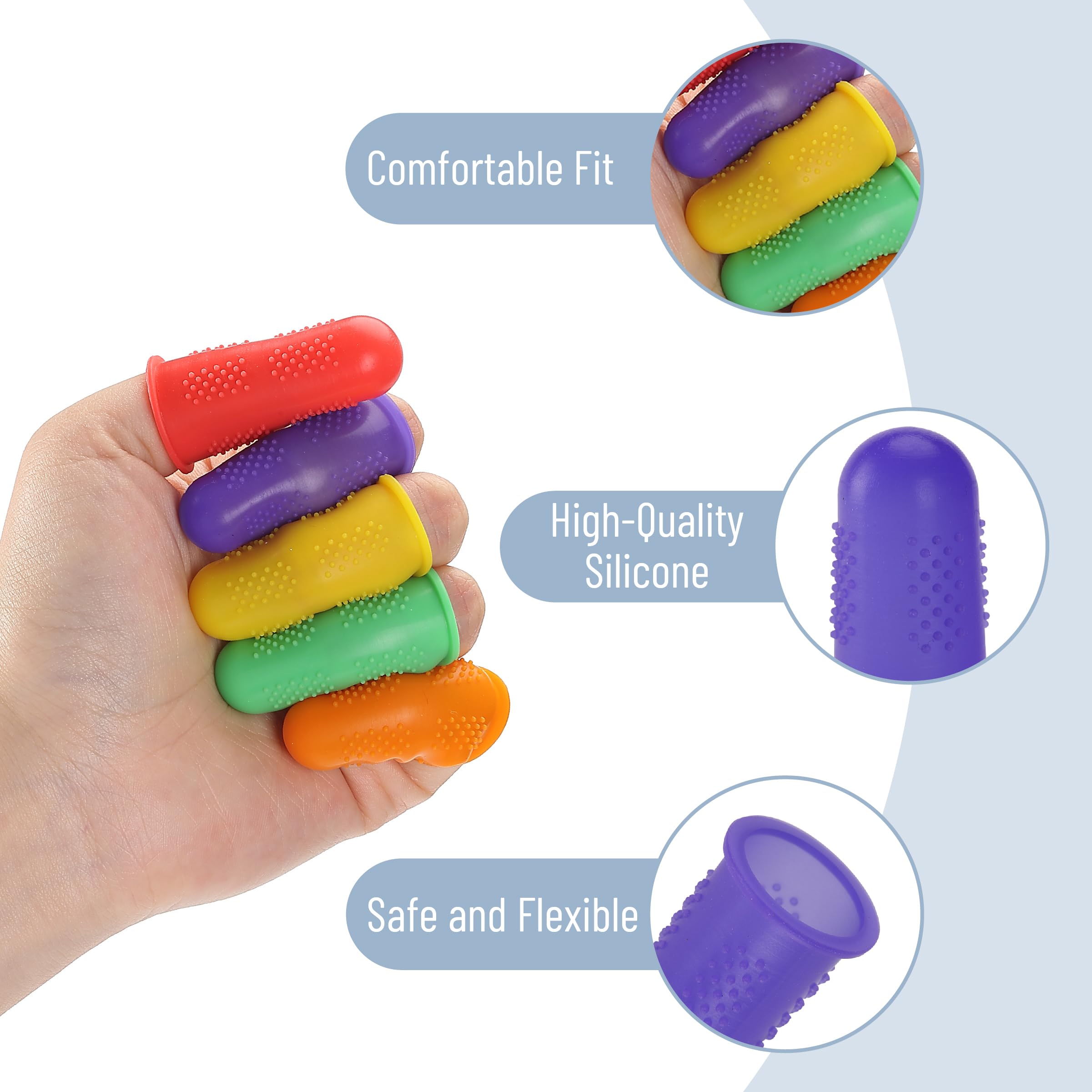 Mr. Pen- Hot Glue Gun Finger Protectors, 24 pcs, Silicone Finger Protectors, Finger Protectors, Finger Protectors for Hot Glue, Silicone Thimble, Hot Glue Finger Protectors, Finger Guard
