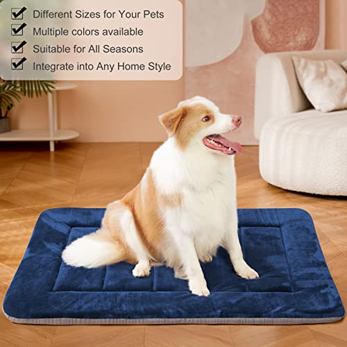 Hero Dog Extra Large Dog Bed Crate Pad Mat Soft Kennel Pads 48 in Non Slip Washable Dog Mattress Pet Beds Cushion for Pets Sleeping Mats