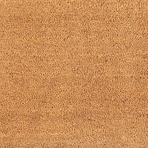 Flash Furniture Harbold Indoor/Outdoor Coir Doormat - Natural Background with Black Hello Message - 18" x 30" - Non-Slip Backing