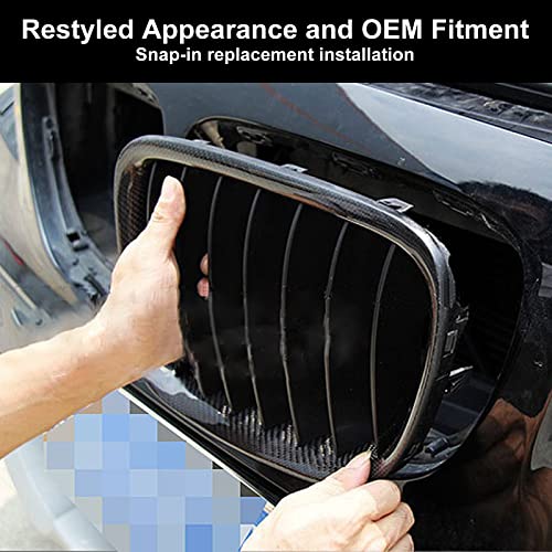Vashly F30 F31 Grill Stripes Front Grille Kidney Grill Compatible with BMW 3 Series F30 F31 2012-2018 Replacement High Gloss Black Single Slat