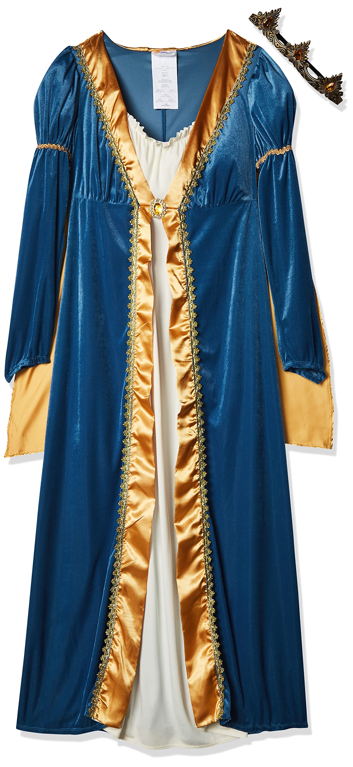 California Costumes Women's Plus-Size California Costumes Elegant Empress Renaissance Lady Long Gown Ren Faire Plus, Blue, 1X-Large
