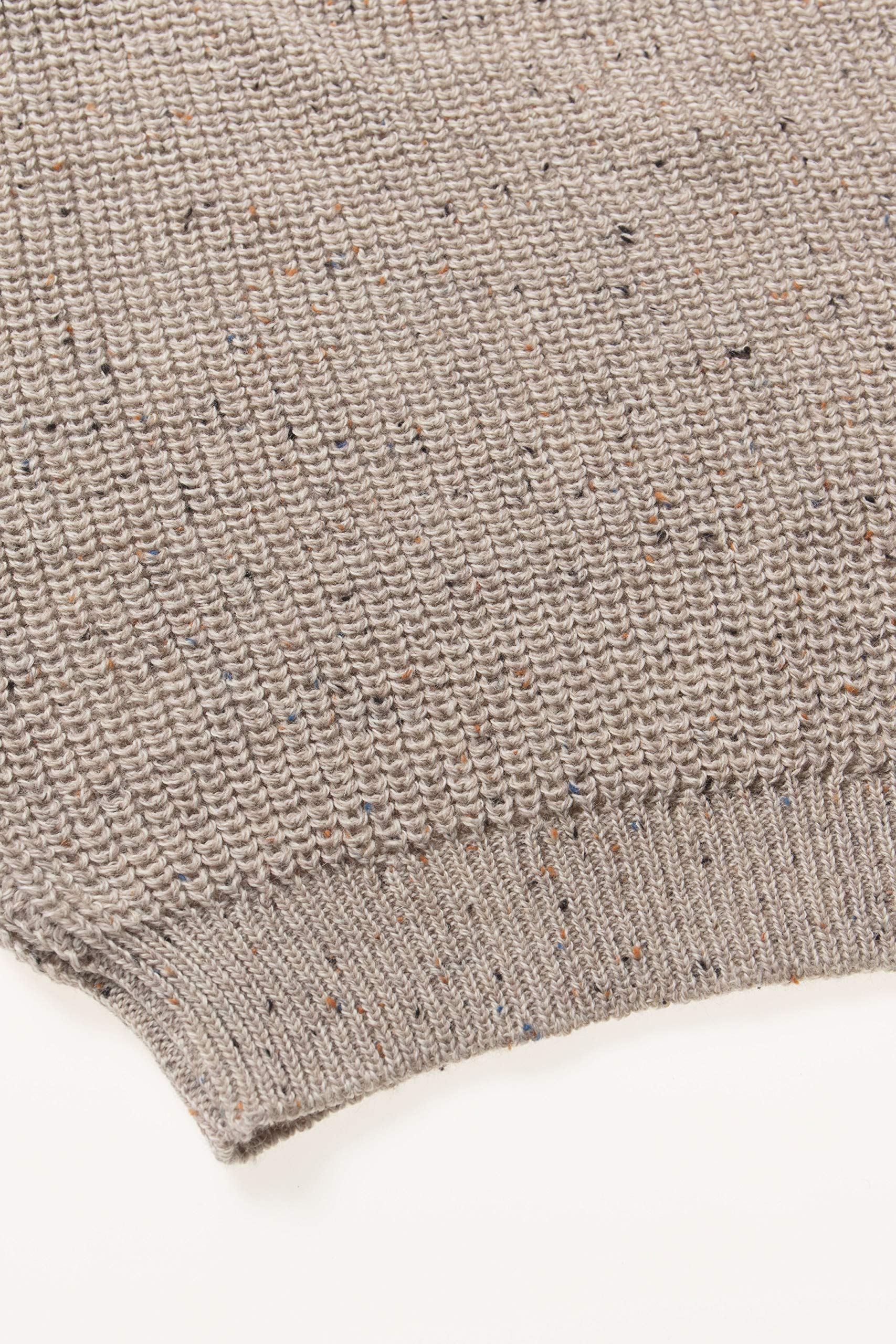 Aran Crafts Men's Fisherman Irish Rib Crew Neck Wool Sweater (C761-XL-SKI)