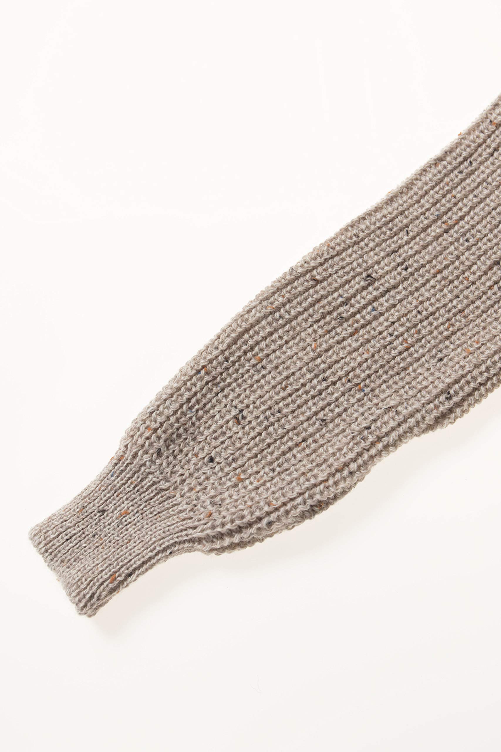 Aran Crafts Men's Fisherman Irish Rib Crew Neck Wool Sweater (C761-XL-SKI)