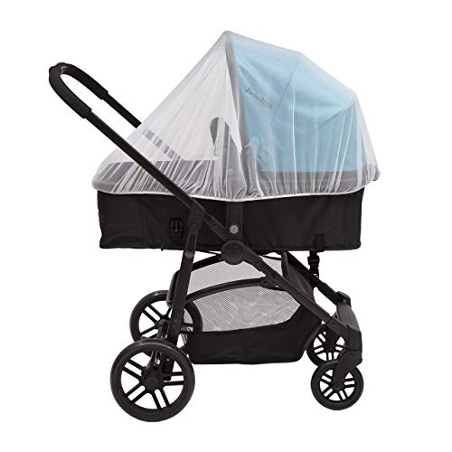 Mosquito Net for Infant Car Seats, Infant Strollers and Bassinets | Breathable with Elastic Netting for Easy fit | Delta Children | White