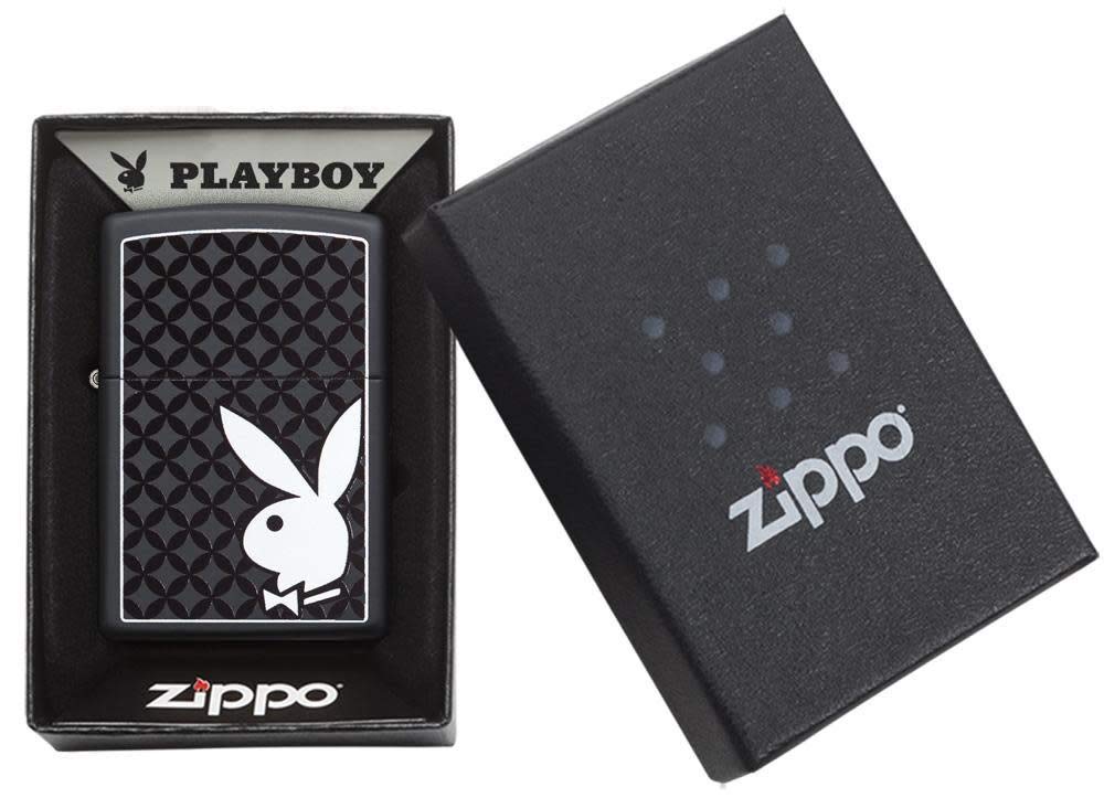 Zippo Playboy black & White Rabbit Pocket Lighter, One Size