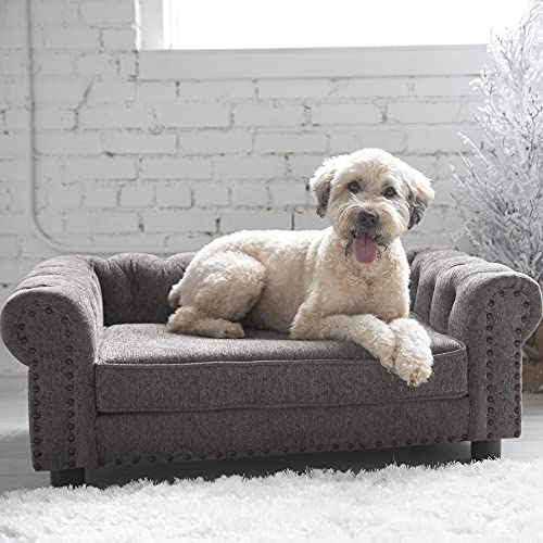 Petmate La-Z-Boy Newton Sofa Large Dog Bed, 40 x 27 Inches, Graphite