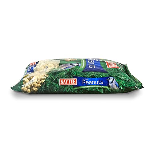 Kaytee Peanuts in Shell for Squirrels, Woodpeckers, Nuthatches, Jays, Towhees, Cardinals, Indigo Buntings, and Other Wild Birds, 5 Pound