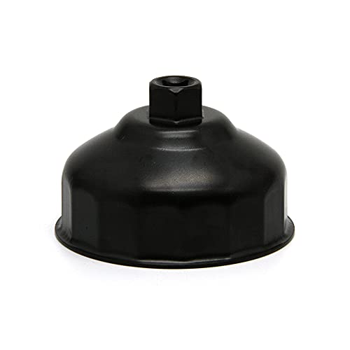 Oil Filter Wrench Cap Removal Tool 86.4mm 16 Flutes for BMW with 86mm Cartridge Style Filter Housing Caps, Oil Filter Housing Cap Removal Tool to Change Oil, Oil Filter Socket Wrench Kit for BMW