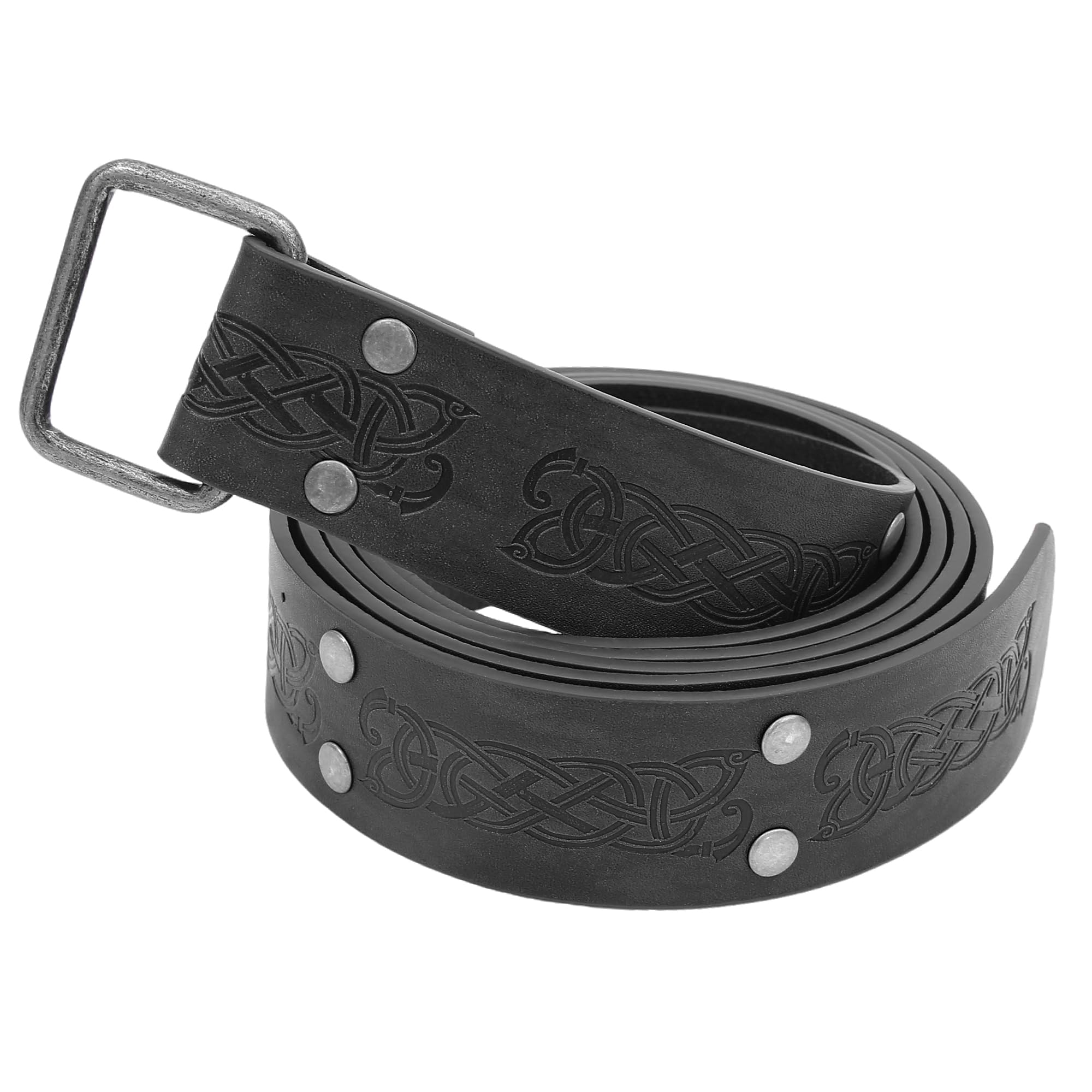 Joymiao Viking Belt for Men - Renaissance, Cosplay, Celtic Ring, Dark Knight & Ren Faire Accessory