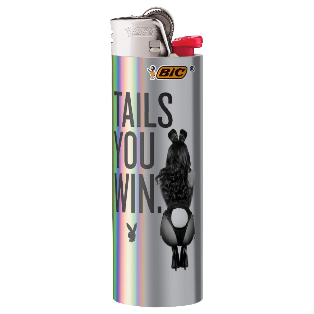 BIC Pocket Lighter, Special Edition Playboy (Holographic) Collection, Assorted Unique Lighter Designs, 8 Count Pack of Lighters
