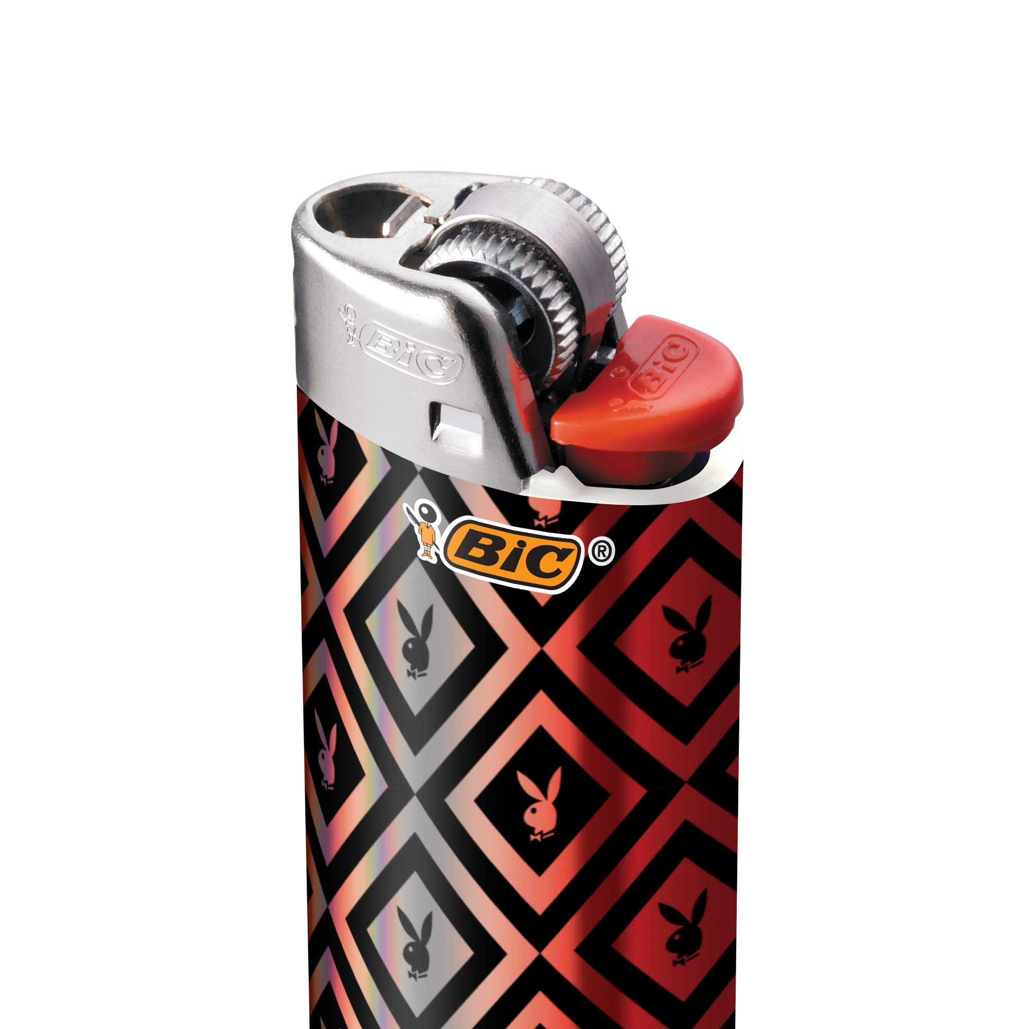 BIC Pocket Lighter, Special Edition Playboy (Holographic) Collection, Assorted Unique Lighter Designs, 8 Count Pack of Lighters
