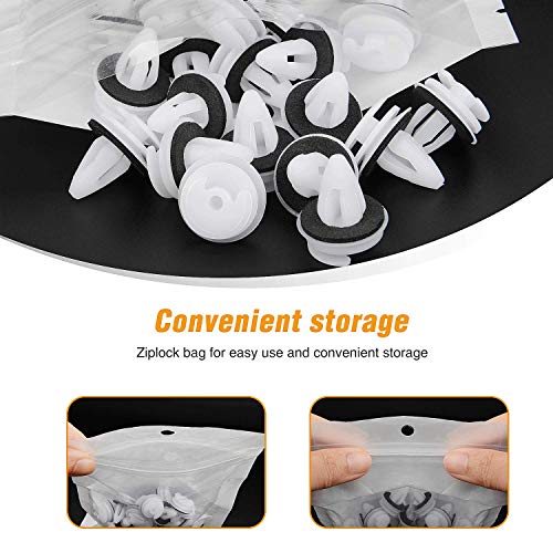 GOOACC 50Pcs Car Door Trim Panel Retainer Clips Bumper Fastener Rivet Clips for BMW 51411973500 Series 3, 5 & 7 E46 E36 E34 E38 E39 M3-with Seal Ring