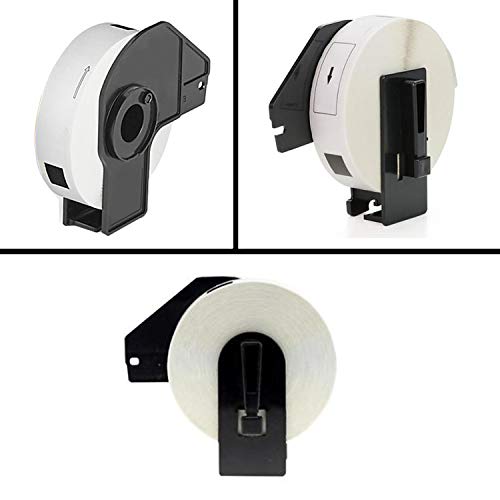 Awesometoner Compatible Replacement for File Folder Labels Brother DK-1203 DK1203 use with Brother 17mm x 87.1mm (0.66" x 3.4") (Black on White, 5-Pack)