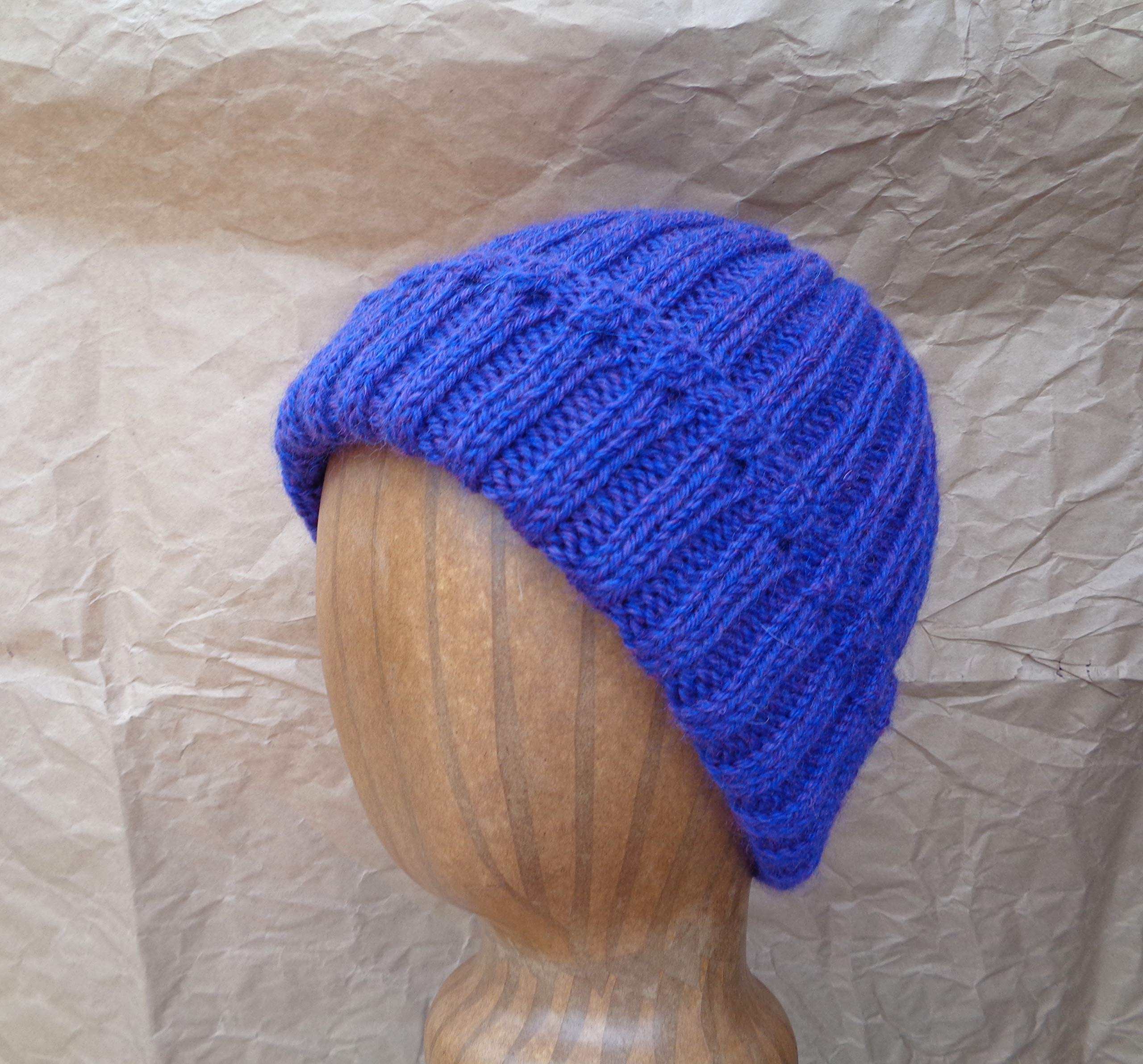 Women's Knit Hat, Pure Wool, Watch Cap Beanie, Teen Girls Warm Cap