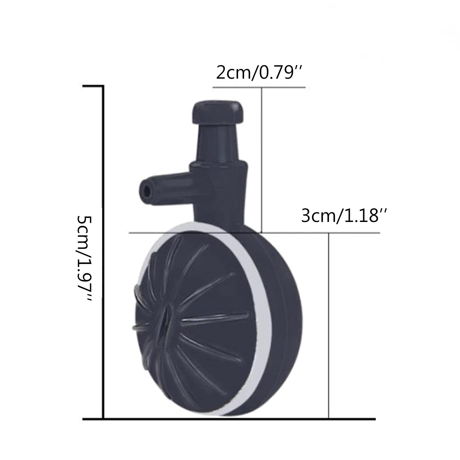 Air Stone for Aquarium Hydroponics Fish Pond for Tank Bubbler Diffuser with Suction Cup Adjustable Bubble Dense Bubbler Bubble Disc Air Stones Air Bubble Suction Cup Small Micro Bubbles