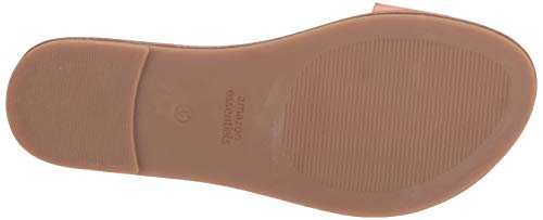 Amazon Essentials Women's Two Strap Buckle Sandal, Natural, 7.5