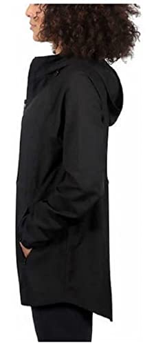 Kirkland Signature Womens Water and Wind Resistant Hooded Anorak Jacket (X-Large, Black)
