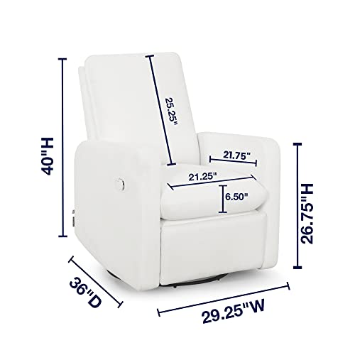 Delta Children babyGap Cloud Recliner with LiveSmart Evolve - Sustainable Performance Fabric, Artic