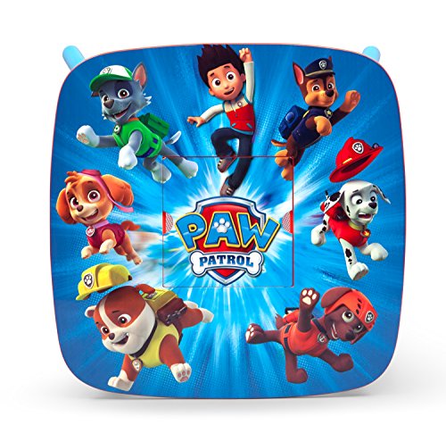 Delta Children PAW Patrol 4-Piece Playroom Set Includes Table with 2 Chairs and Deluxe Toy Box, Blue