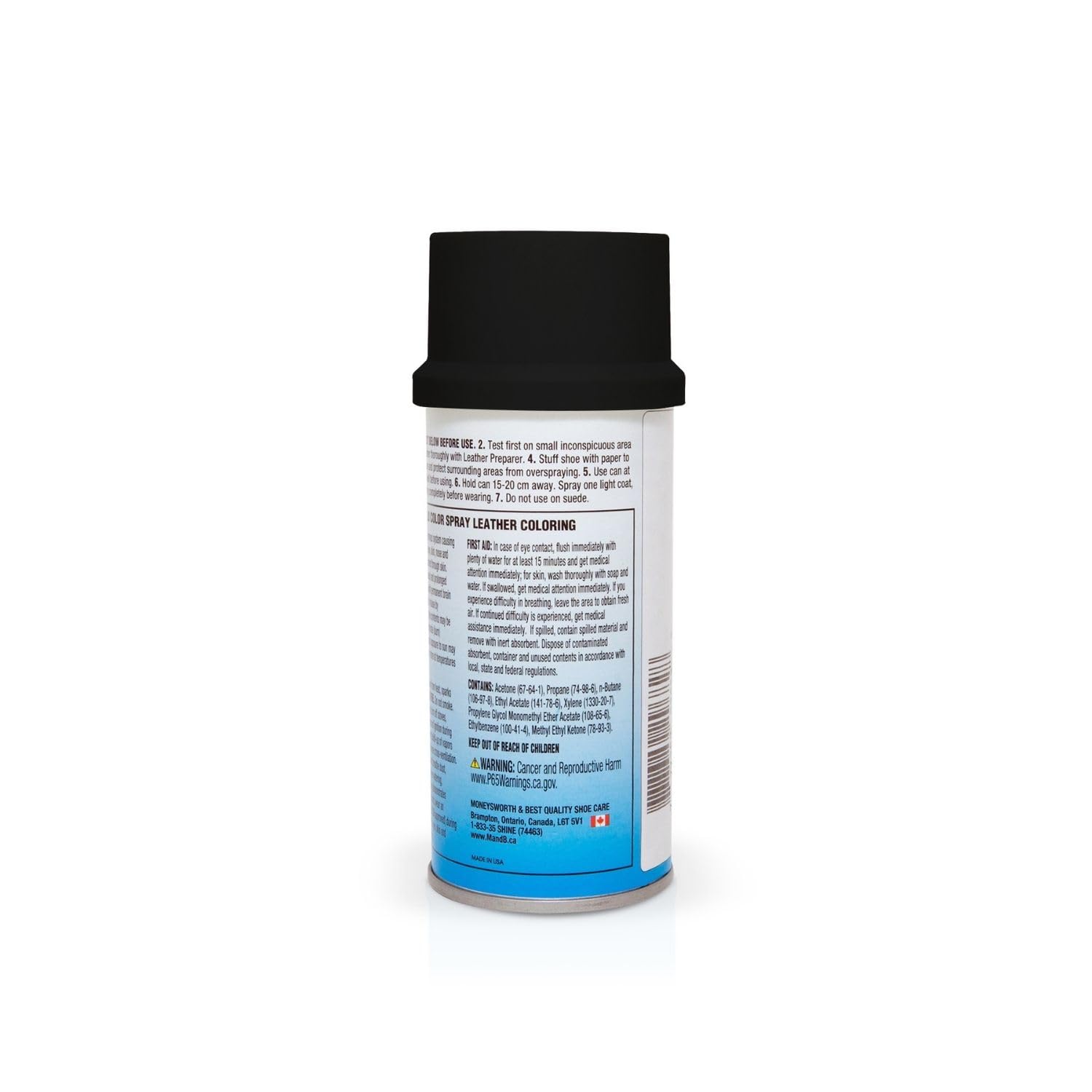Moneysworth & Best Unisex's Brillo Color Spray Shoe Dye, Chocolate, 127g/4.05oz