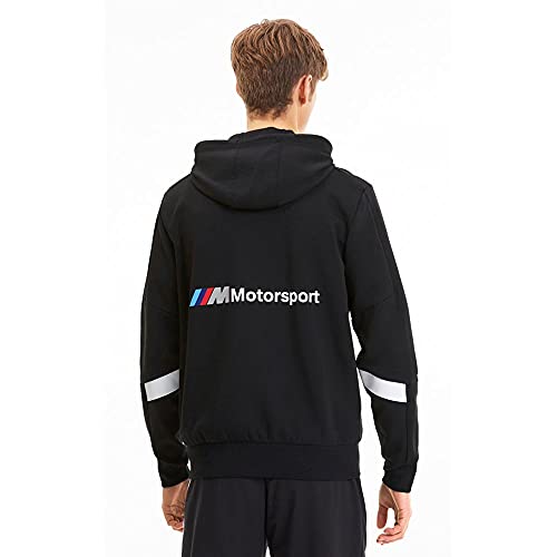 PUMA Mens BMW M Motorsport Full Zip Hoodie, Black Puma, M