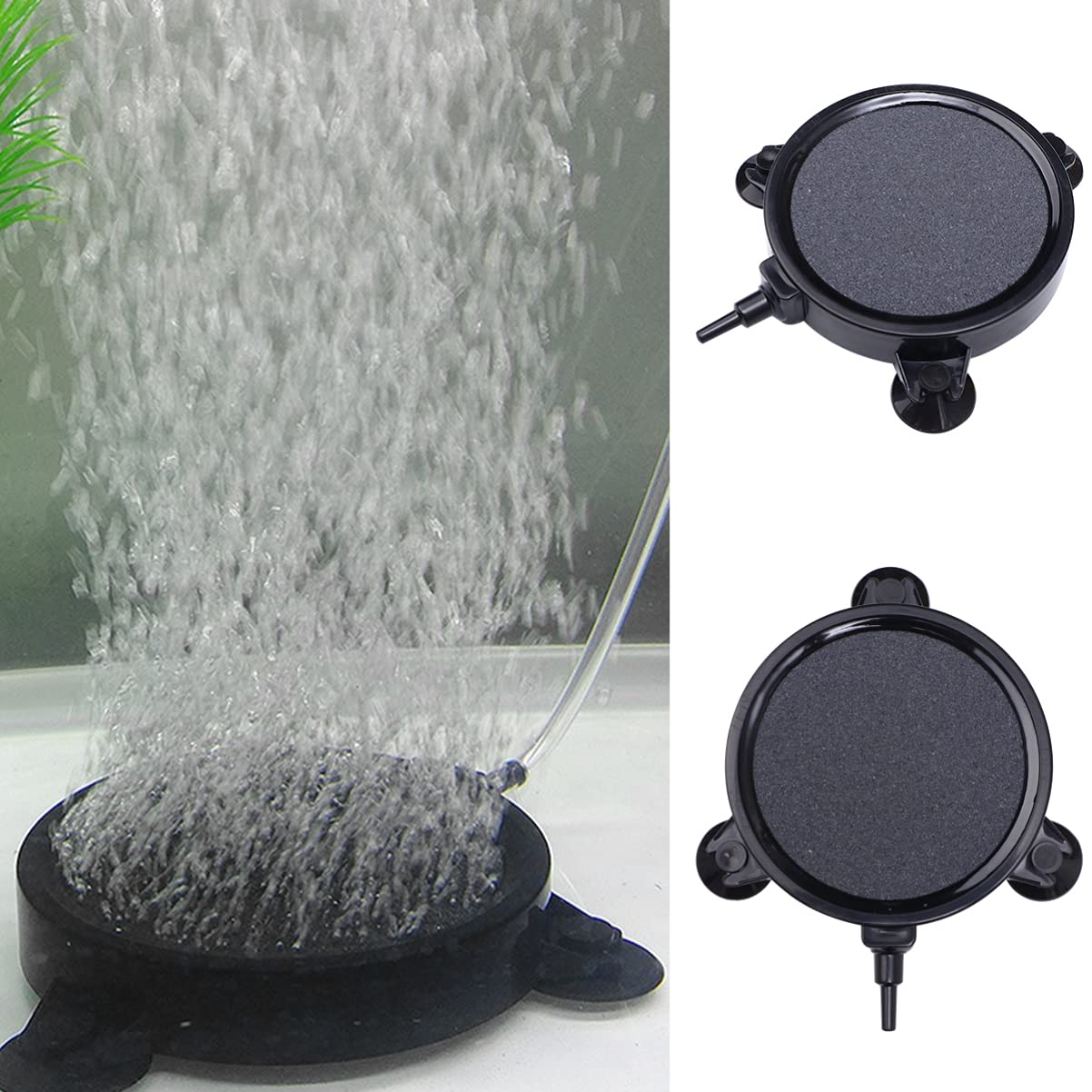 Alipis Pump Aquarium Fish Tank Aquarium Decorations Disc for Stones for Hydroponics Pond Stones Hydroponics Airstone Diffuser Sponge Bubble Stone