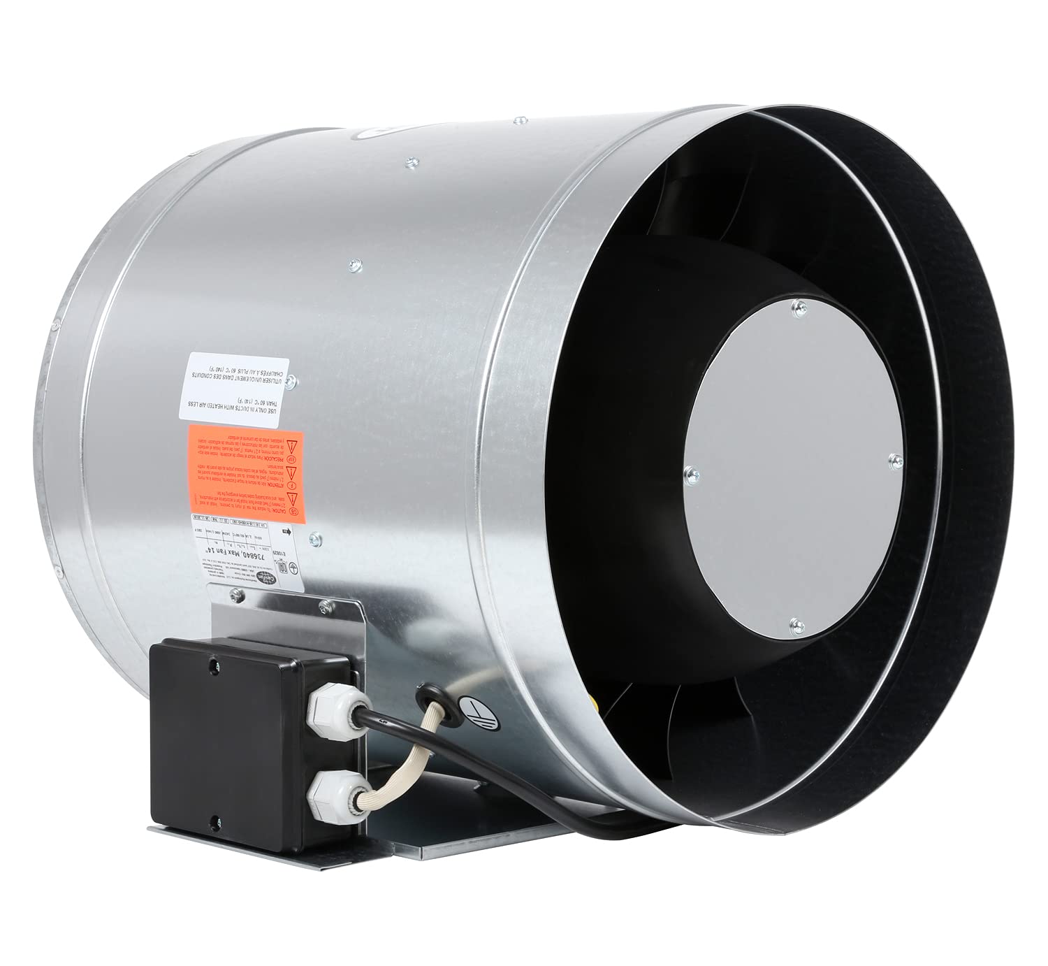 Can-Fan Max-Fan 14 Inch 1700 CFM - Exhaust Fan for Grow Tent and Hydroponic Ventilation