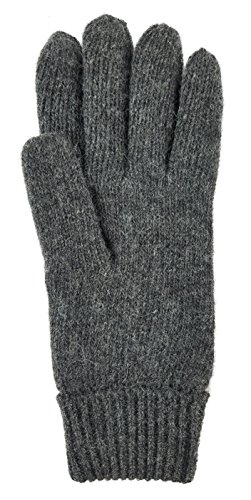 BRUCERIVER Ladie's Wool Knit Gloves with Thinsulate Lining (Dk.Gray, X-Large)
