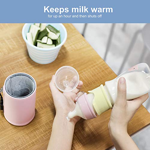 AIKEBAO Heating Constant Temperature Baby Glass bottles5oz,Portable/Formula Bottles/Automatic Mixing/Bottle for Formula/Baby Formula Bottle