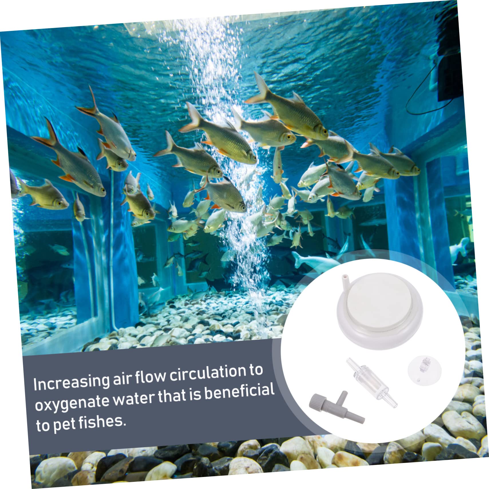 balacoo 3 Sets air Refiner Valve Connector air Check Valve air Tube Connector Fish Tank Fish Tank Pond OUL Diffuser Aerator for Aquarium White Appendix air Pump Plastic