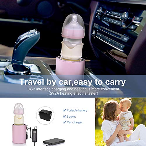 AIKEBAO Heating Constant Temperature Baby Glass bottles5oz,Portable/Formula Bottles/Automatic Mixing/Bottle for Formula/Baby Formula Bottle
