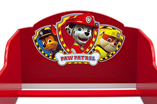 Delta Children Wood Toddler Bed, Nick Jr. PAW Patrol + Serta Perfect Slumber Dual Sided Recycled Fiber Core Toddler Mattress (Bundle)