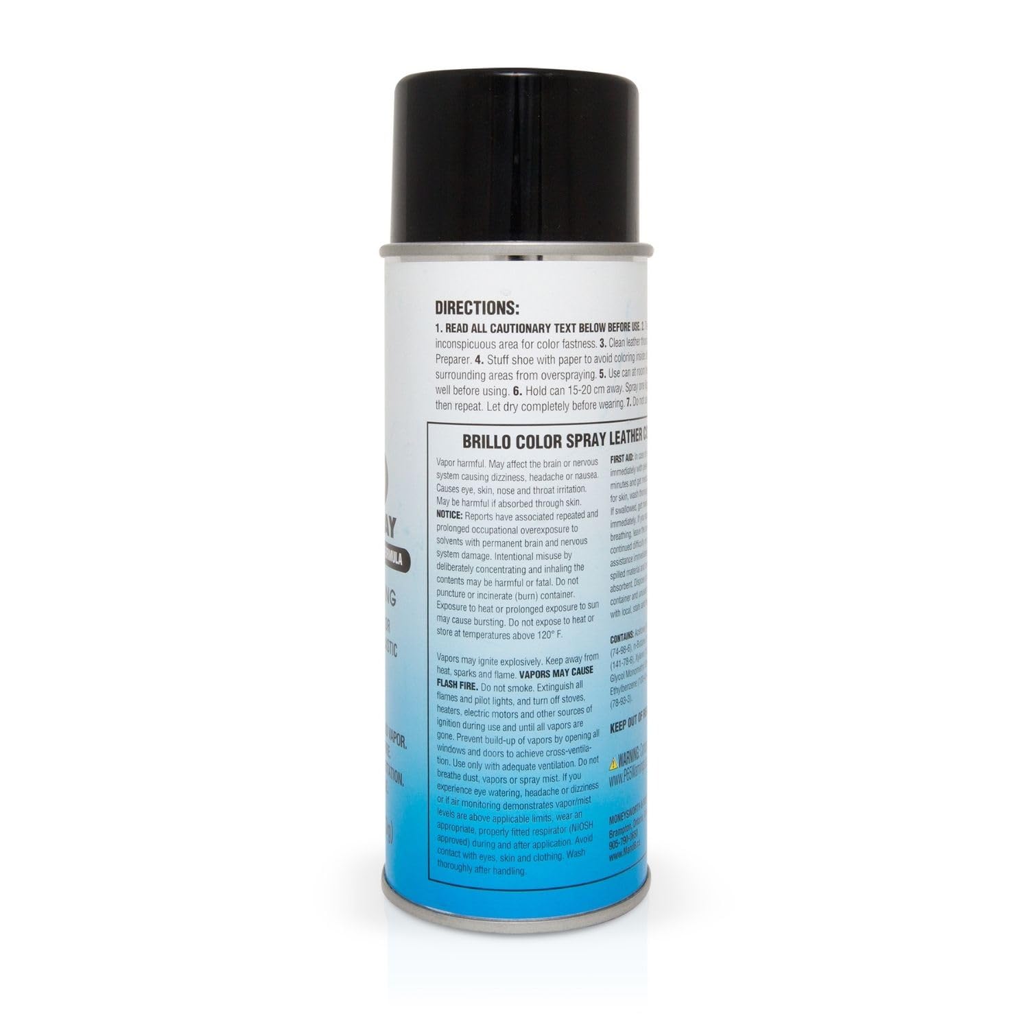 Moneysworth & Best Unisex's Brillo Color Spray Shoe Dye, White, 127g/4.05oz