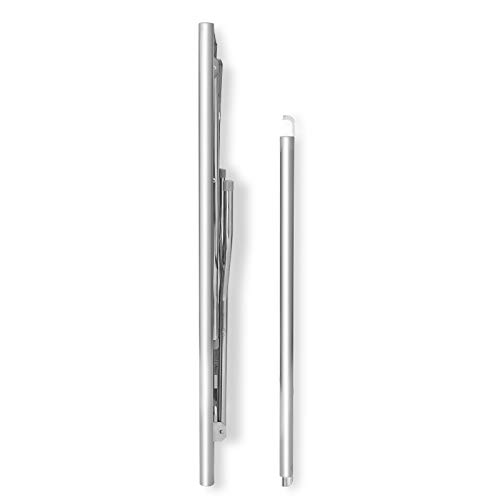 GRIDMANN Stainless Steel Folding Table 48 x 24 Inch with Under Shelf, NSF Kitchen Prep & Work Table