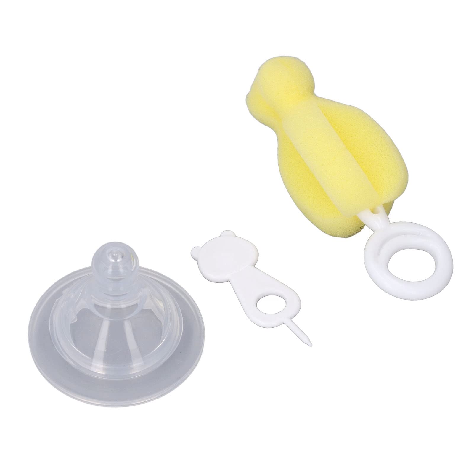 DUSC Feeding Nipples, Wide Mouth 10pcs Dishwasher Safe Silicone Baby Nipples for Replacement for Newborn