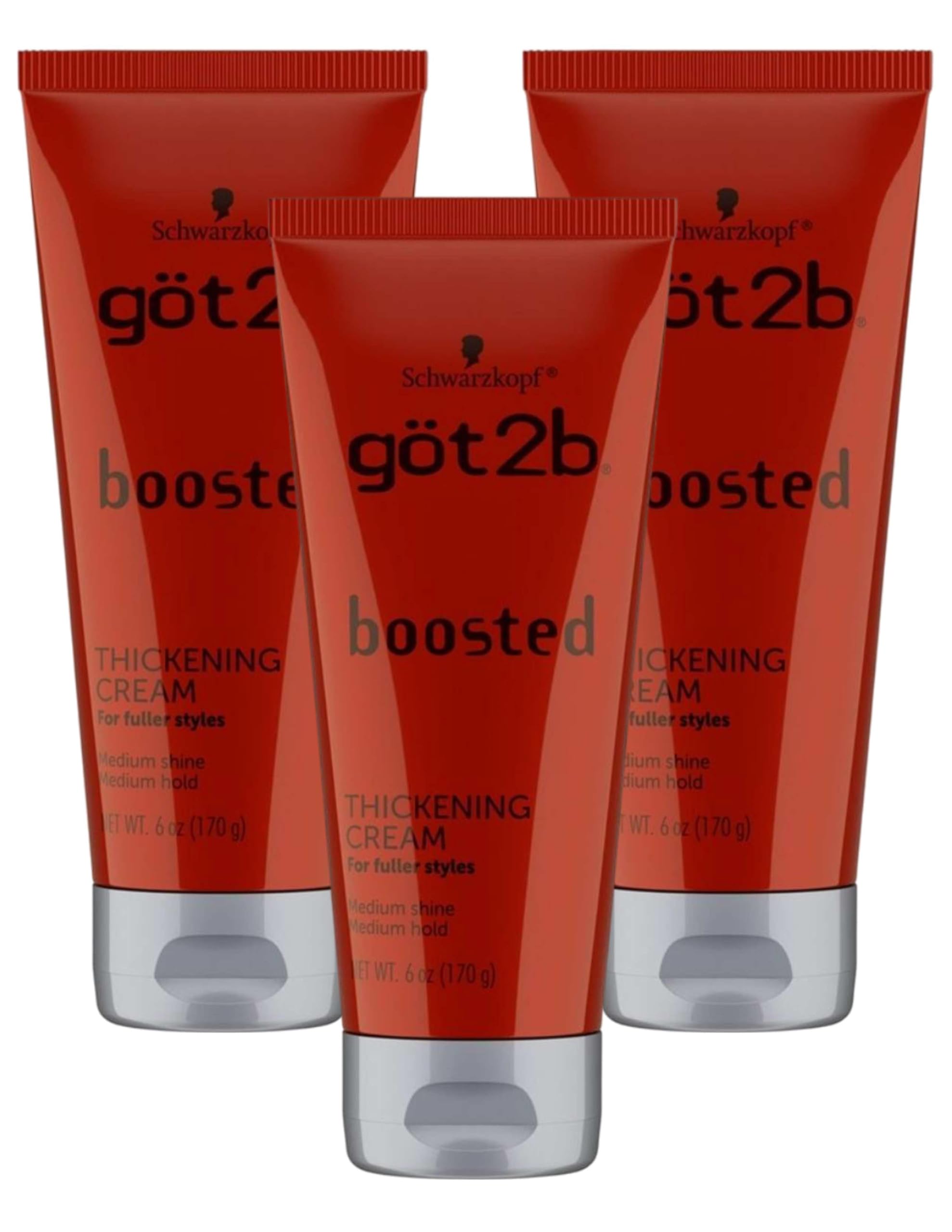 Got 2B Boosted Thickening Cream 6 Ounce (Pack of 3)