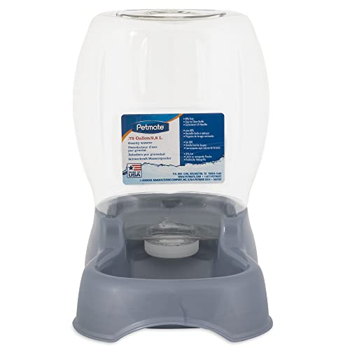 Petmate Pet Cafe Waterer Cat and Dog Water Dispenser 4 Sizes, Pearl White