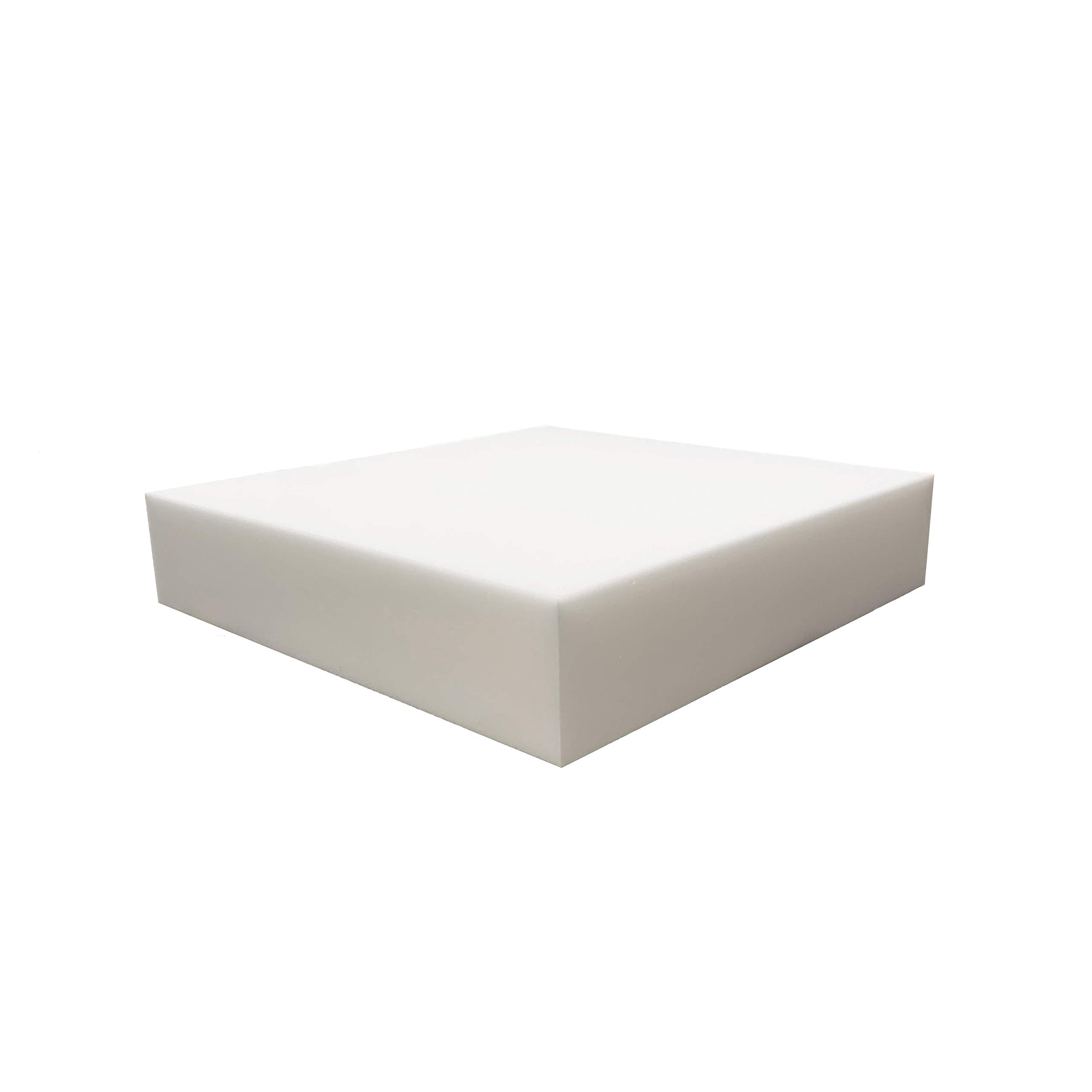 FoamRush 6" x 22" x 22" Upholstery Foam High Density Firm Soft Support (Chair Cushion Square Foam for Dining Chairs, Wheelchair Seat Cushion Replacement)