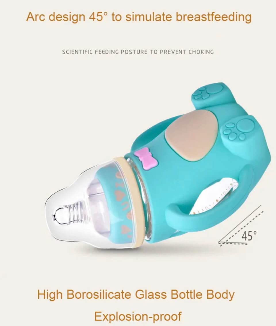 Baby Glass Bottle (Green)