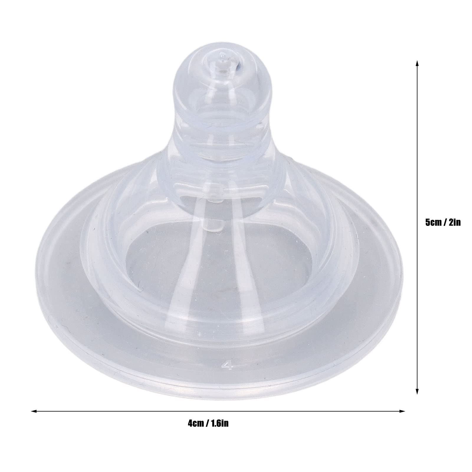 Baby Pacifier,10pcs Infant Silicone Nipples Baby Bottle Replacement Feeding Nipples for 0 to 6 Months Old Baby