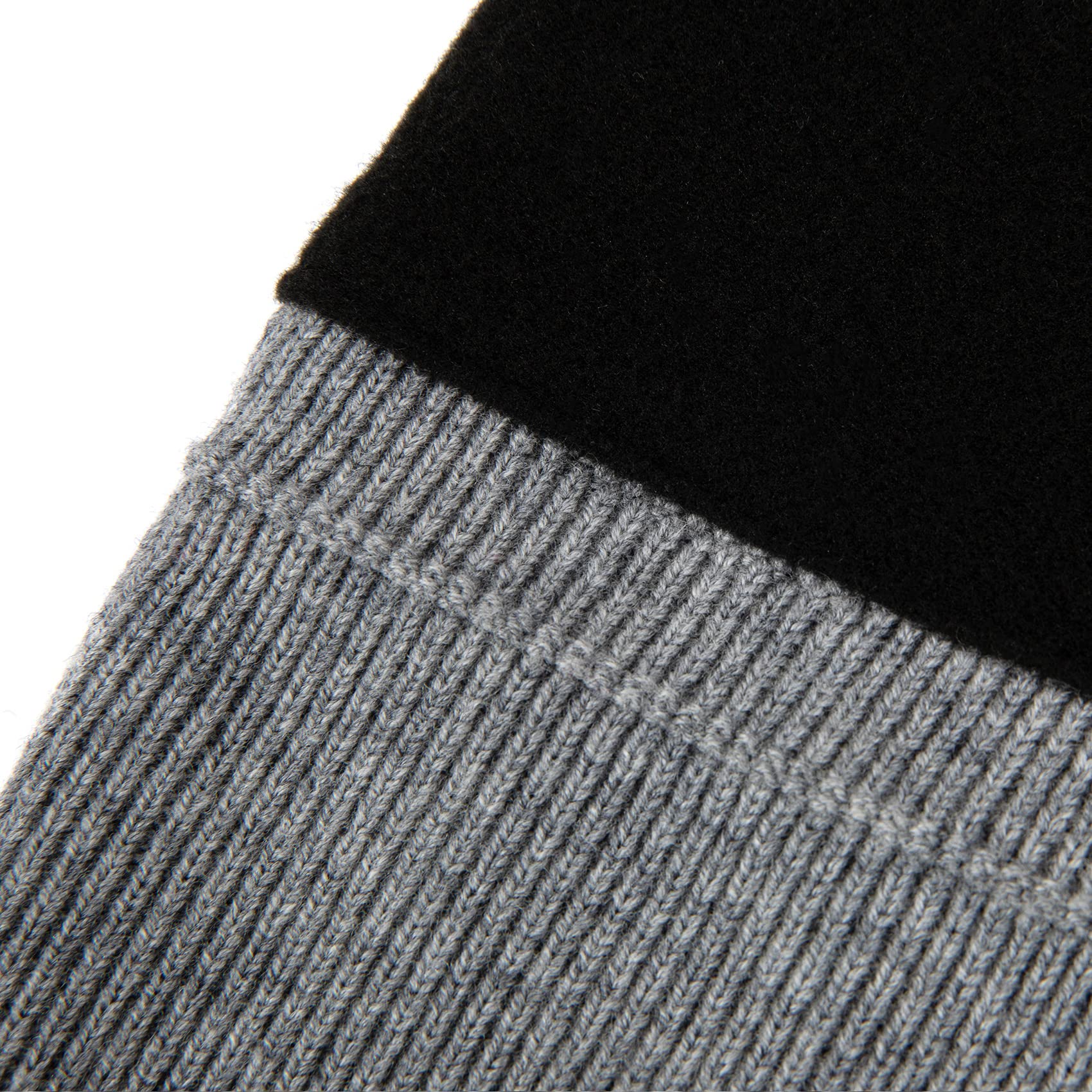 Lallier 100% Merino Wool Beanie for Men and Women, Pure Wool Ribbed Knit Warm Winter Hat with Gift Box (Light Gray)