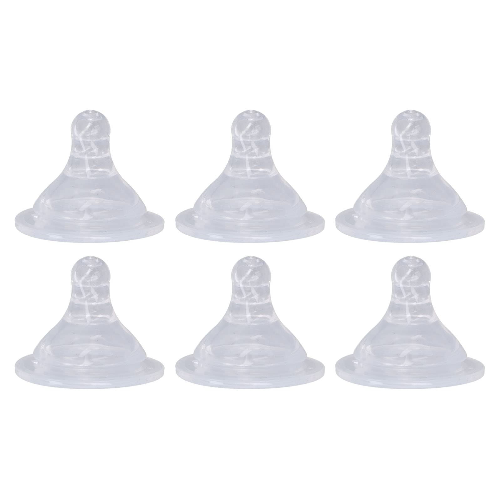 Baby Pacifier,10pcs Infant Silicone Nipples Baby Bottle Replacement Feeding Nipples for 0 to 6 Months Old Baby