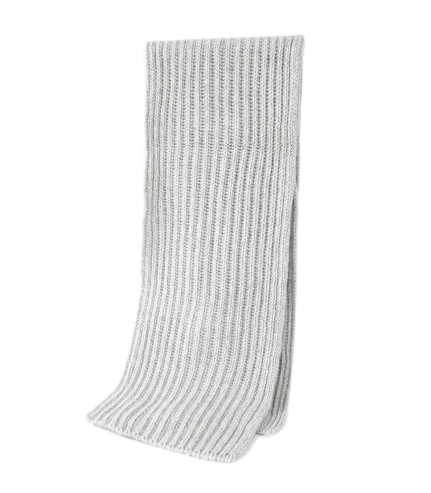 Winter Merino Wool Hat and Scarf Set for Men, Warm Knit Beanie Hats Long Scarves Set for Women Men (Gray)