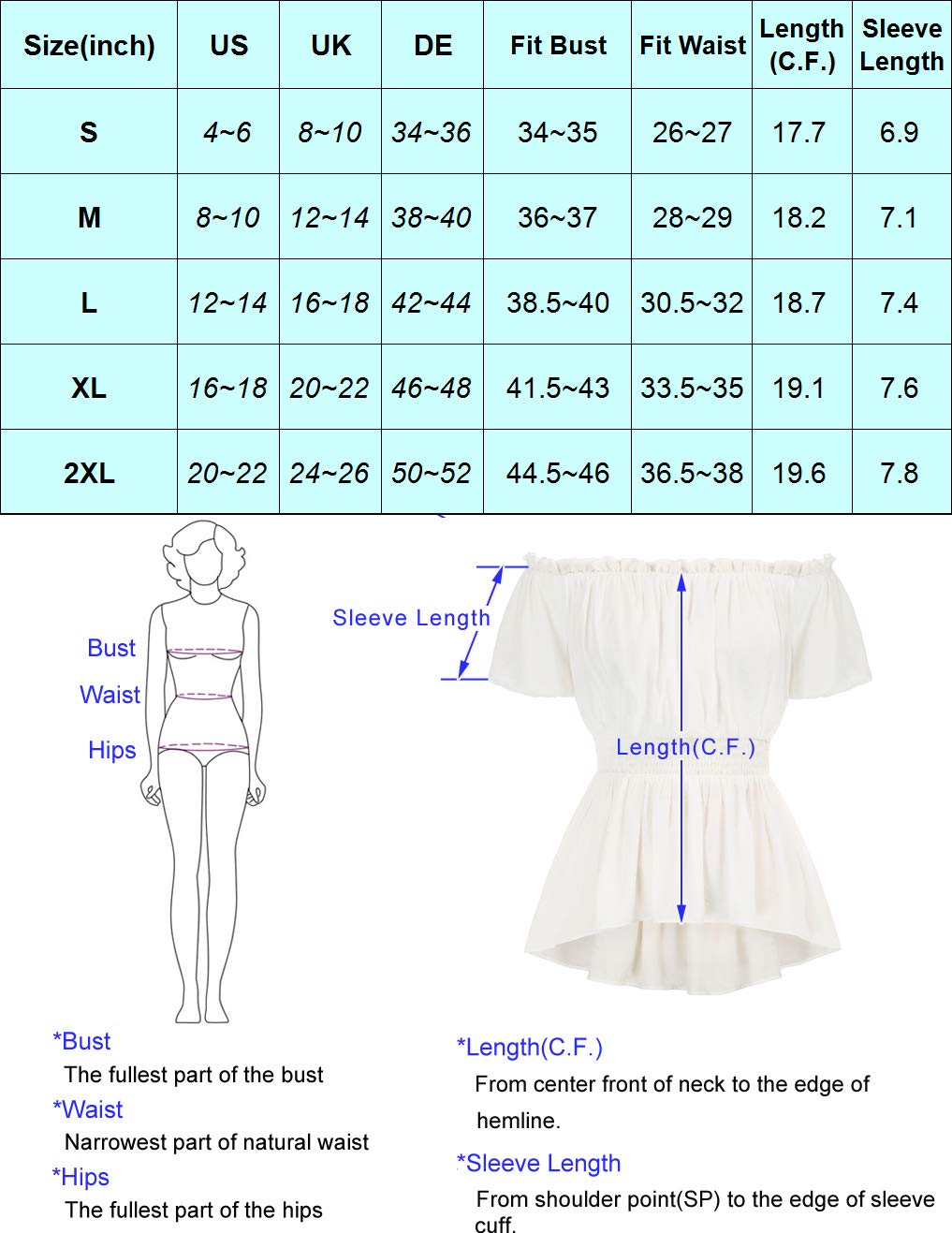Renaissance Shirt Women Peasant Blouses for Women Corset Tops Dark Green XL