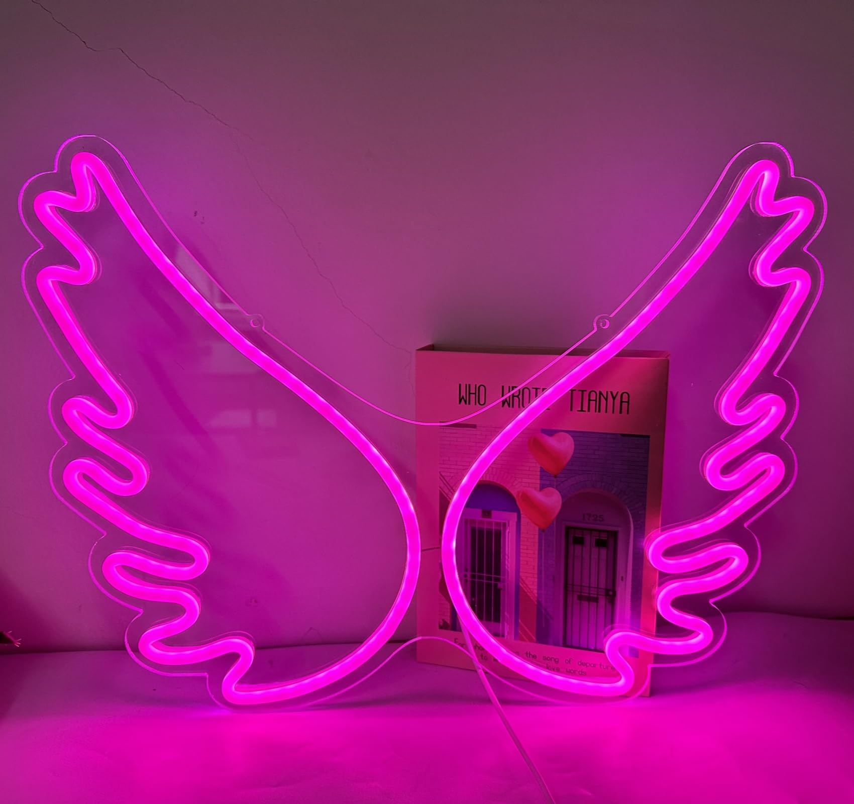 Neon Light Sign LED Night Lights USB Operated Decorative Marquee Sign Bar Pub Store Club Garage Home Party Decor (pink)