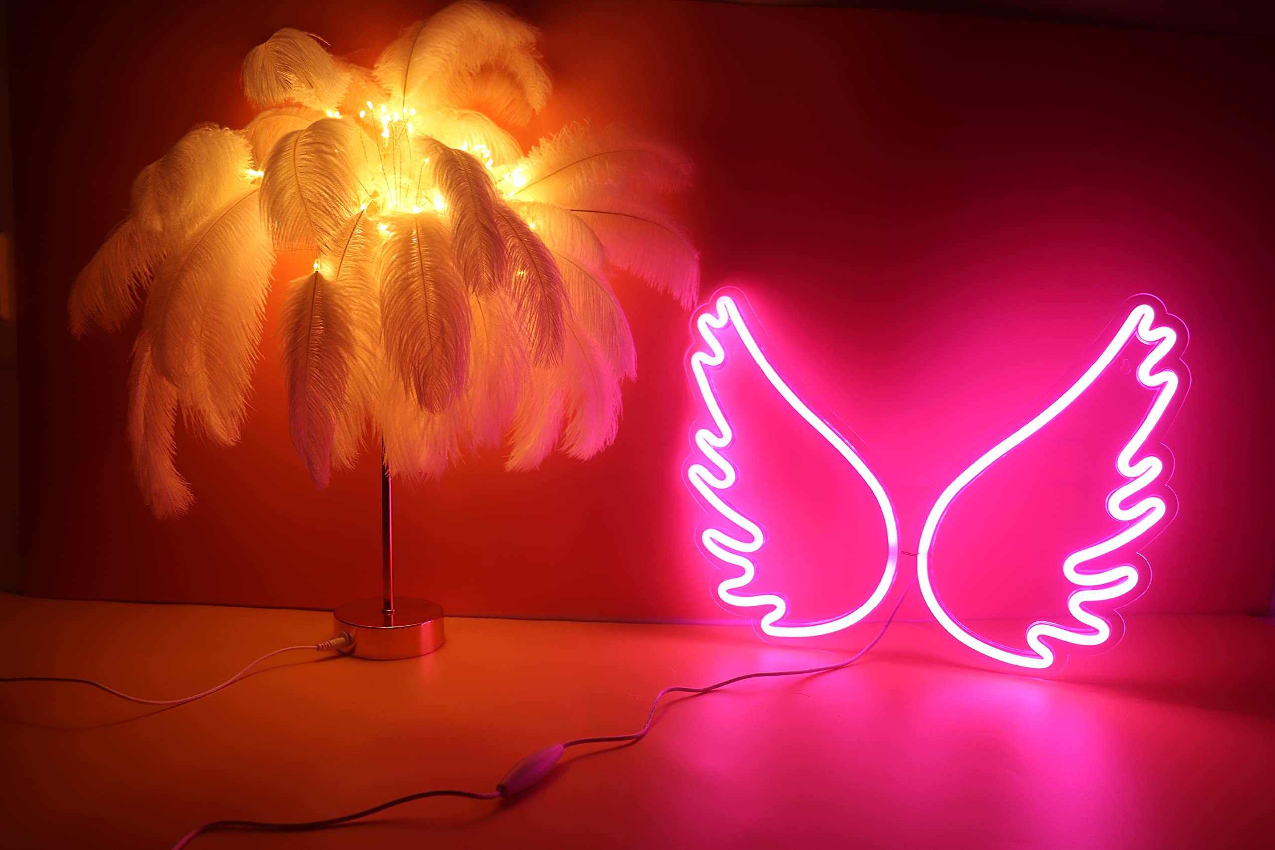 Neon Light Sign LED Night Lights USB Operated Decorative Marquee Sign Bar Pub Store Club Garage Home Party Decor (pink)
