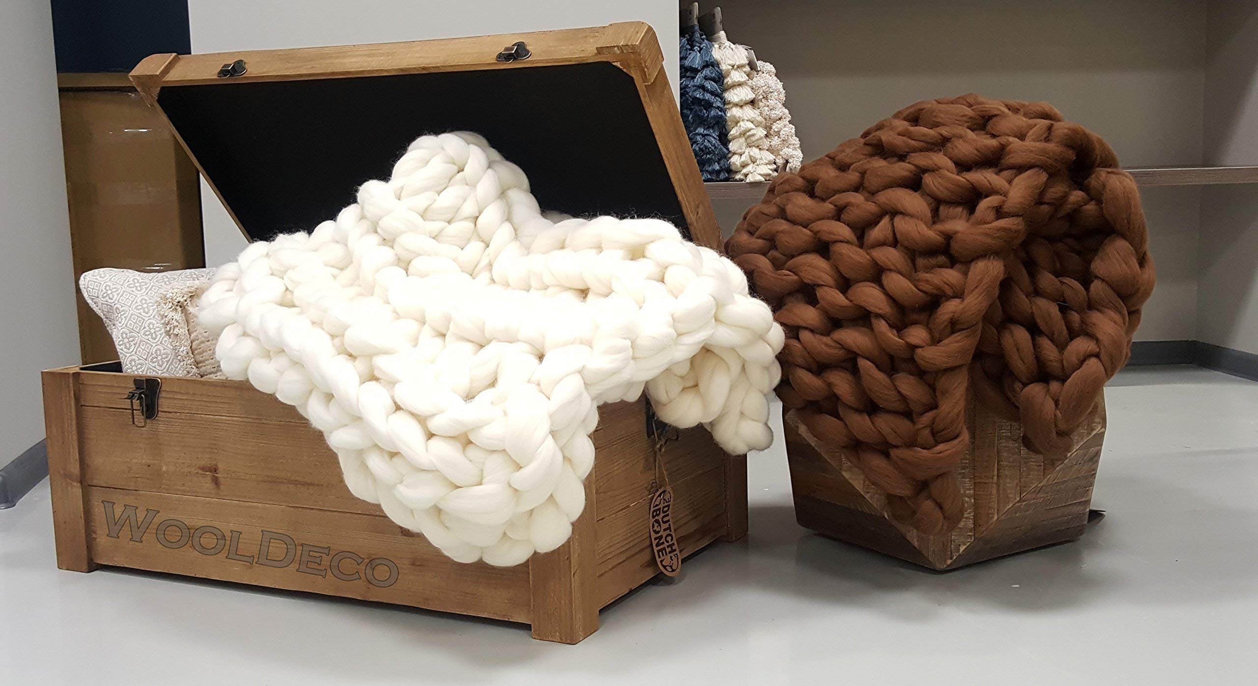 Merino wool blanket, Chunky knit blanket, Giant blanket, Chunky knit throw, Arm knitted blanket, Throw blanket